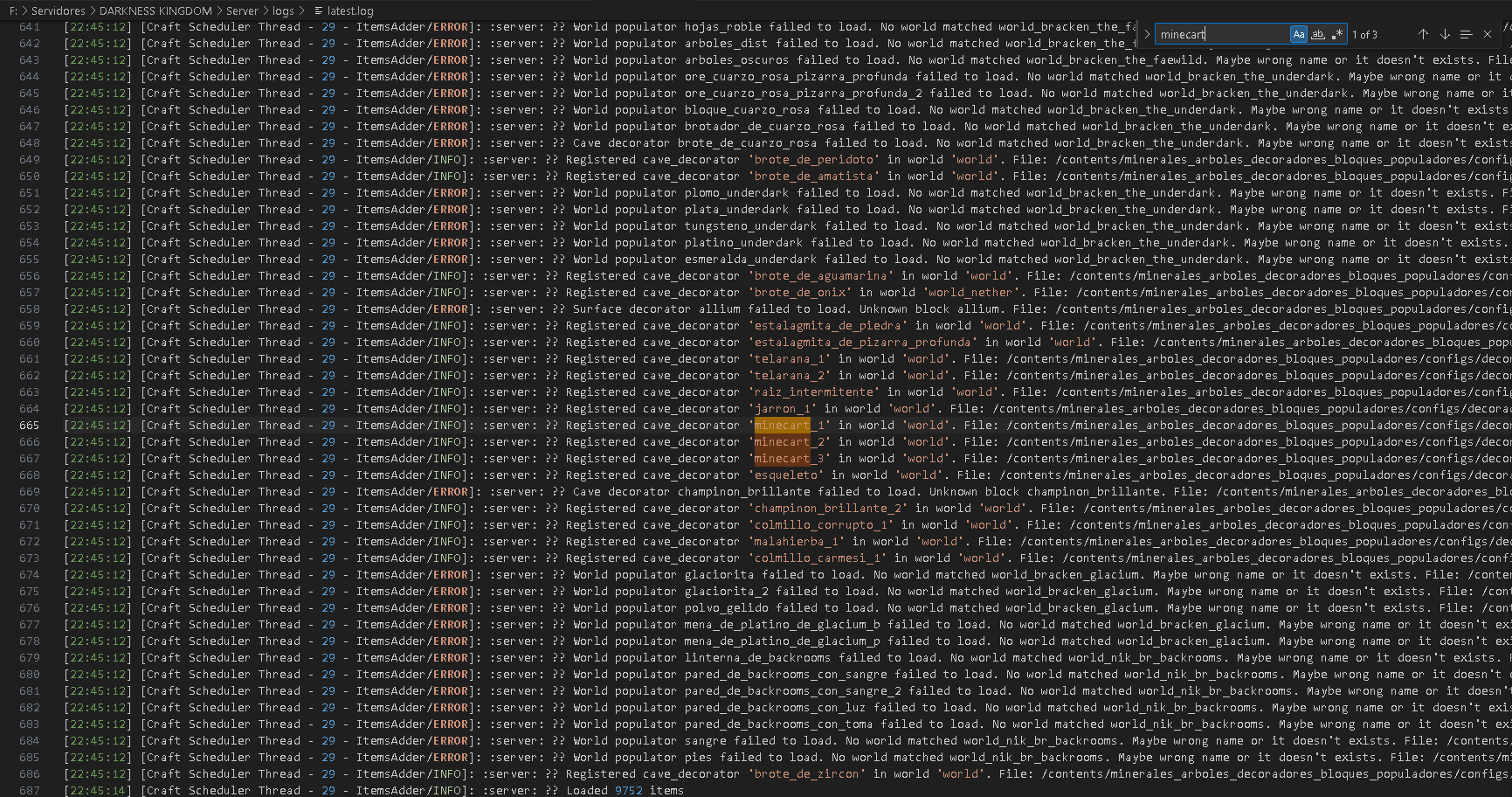 Cave decorators are not working on the Overworld (default world) · Issue #3051 · PluginBugs ...