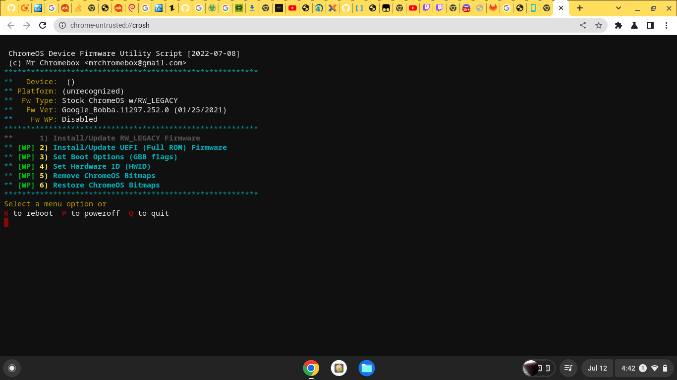i keep getting cheksom error · Issue #212 · MrChromebox/scripts · GitHub