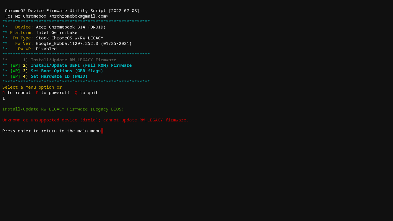 i keep getting cheksom error · Issue #212 · MrChromebox/scripts · GitHub