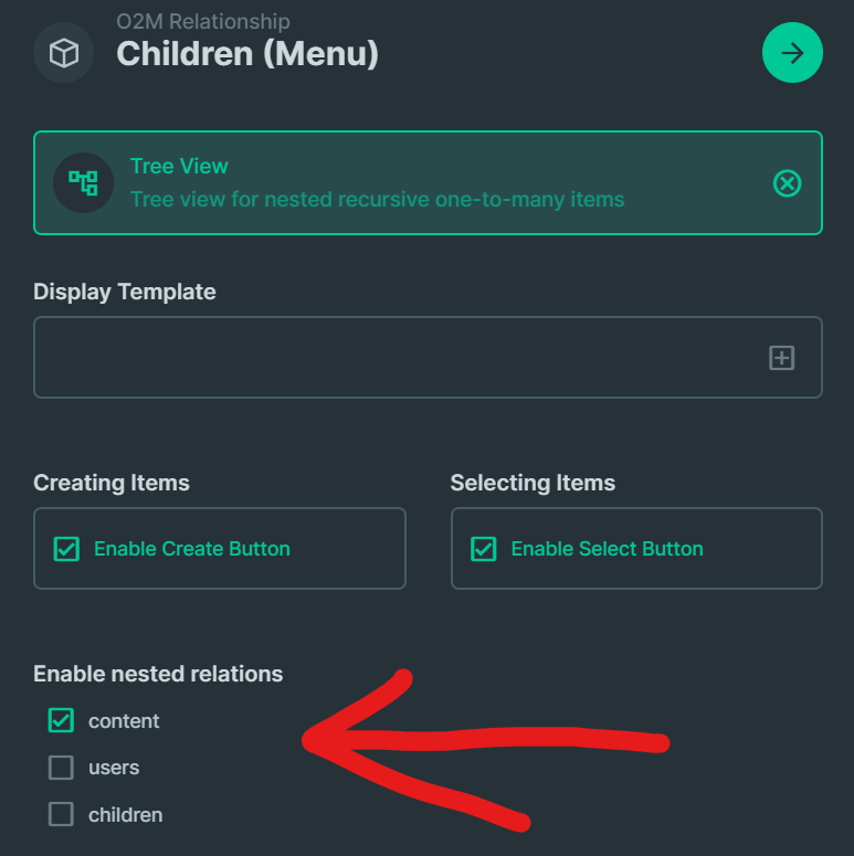 Enable Tree-View interface for O2M relations · directus directus · Discussion #7447 · GitHub