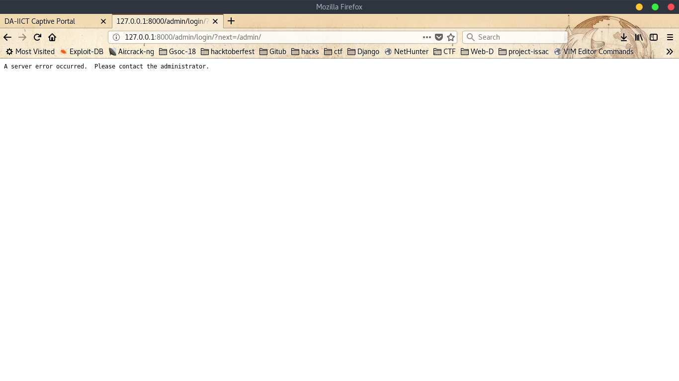 Server Error | AttributeError: 'Context' object has no attribute 'request' · Issue #598 · OWASP ...