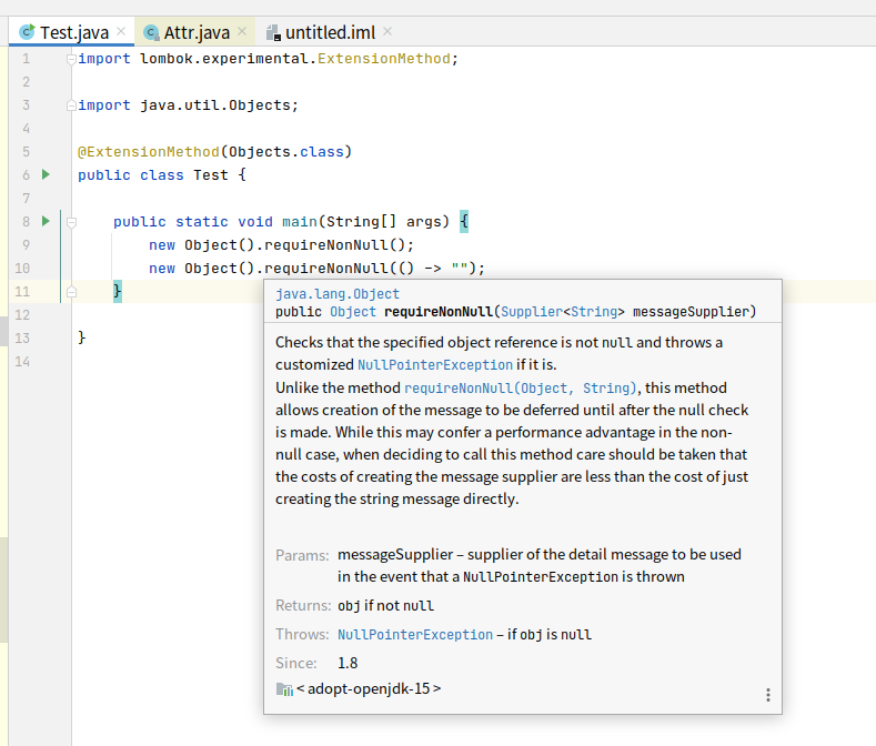 Add @ExtensionMethod support · Issue #21 · mplushnikov/lombok-intellij ...
