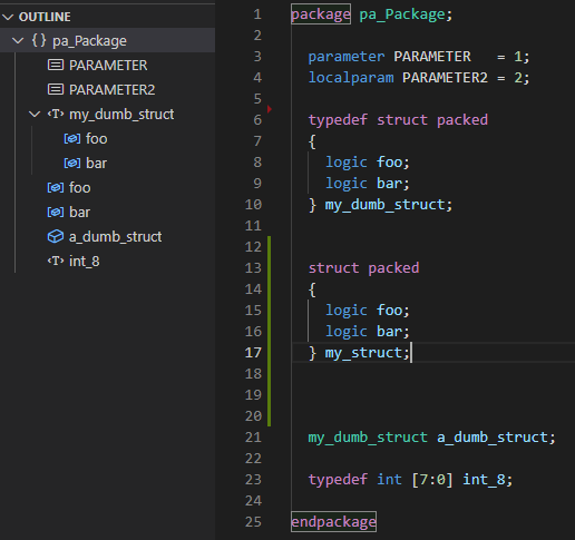 Add support to "go to def" for const/enum/etc · Issue #89 · eirikpre/VSCode-SystemVerilog · GitHub