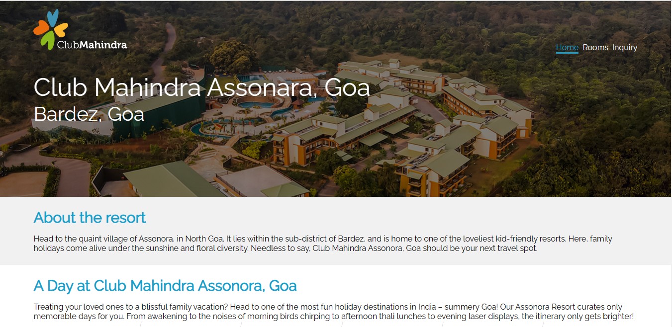 GitHub - monakadam/Resort-Replica: Create UI using HTML and CSS