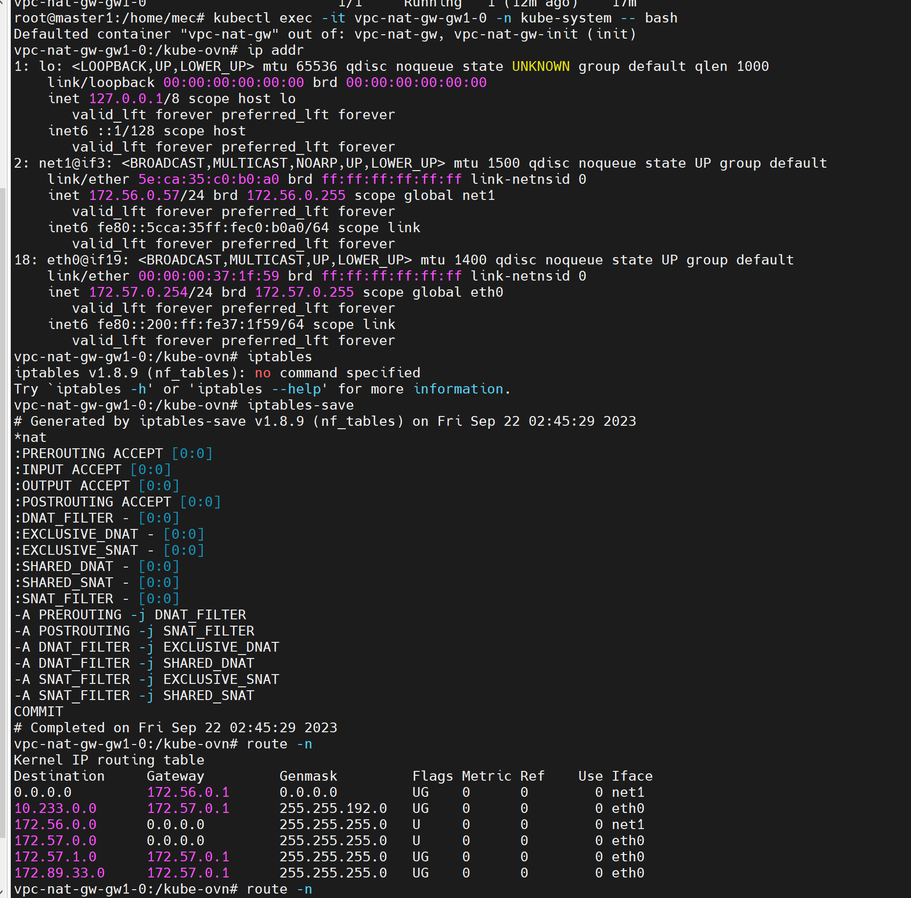 nat-gateway.sh init not exec after k8s cluster reboot · Issue #3241 · kubeovn/kube-ovn · GitHub