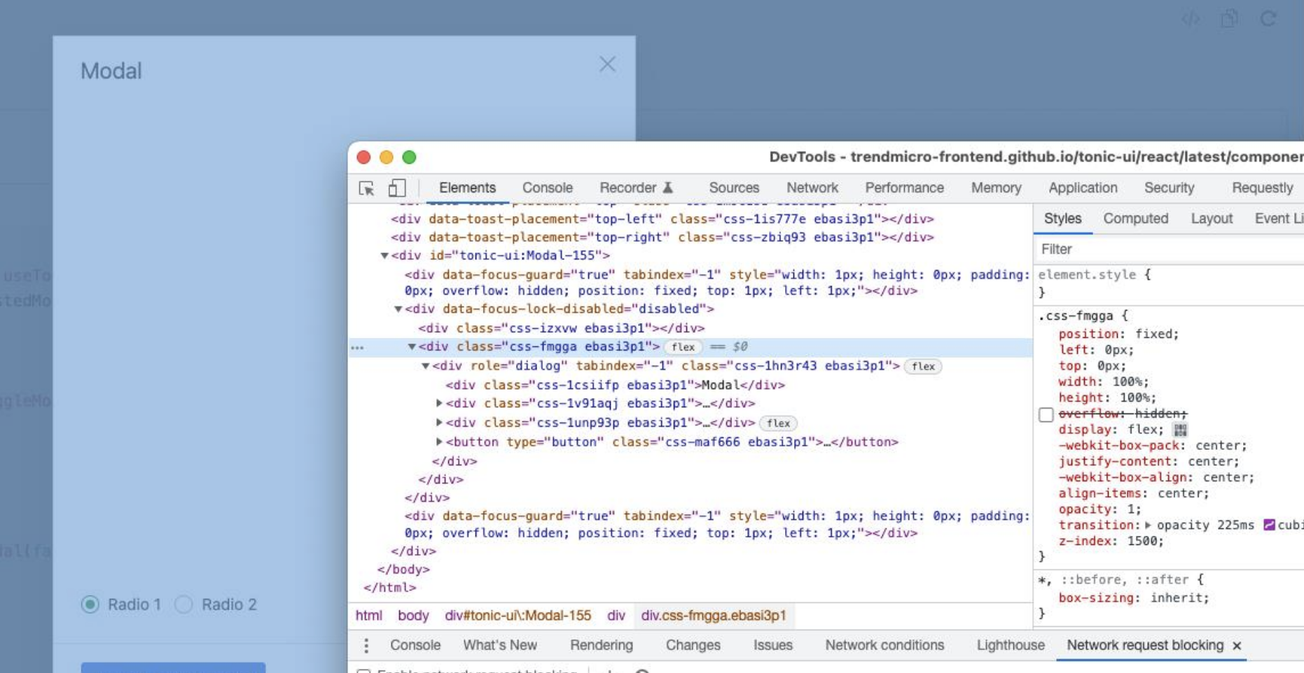 Unexpected modal position change · Issue #504 · trendmicro-frontend/tonic-ui · GitHub