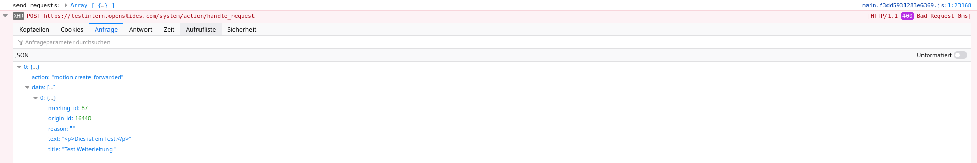 Forwarding of motions didn't work · Issue #1529 · OpenSlides/openslides-client · GitHub