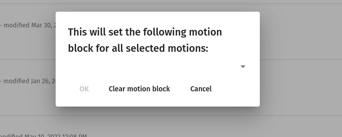 motion block: blocks can't be removed from motions via multi selection ...