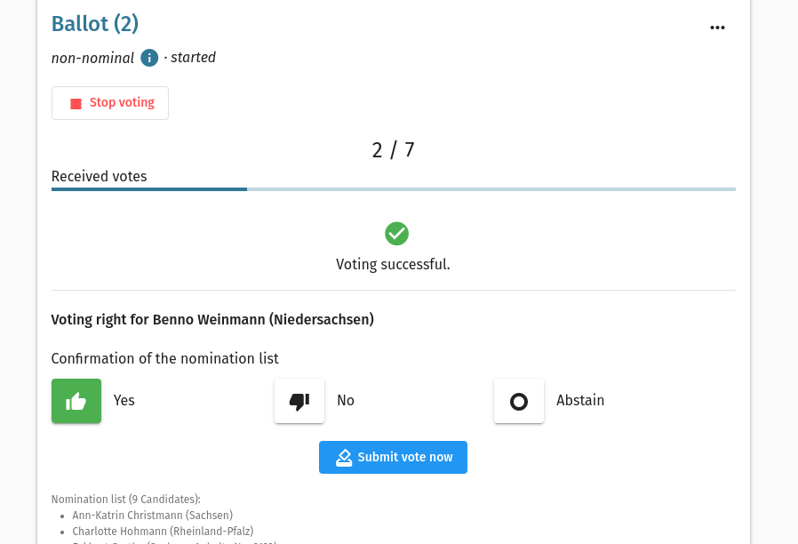 Voting delegation bug · Issue #223 · OpenSlides/openslides-vote-service · GitHub