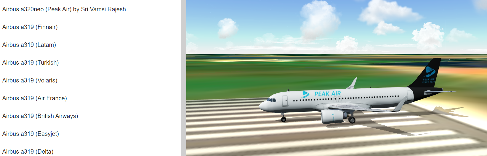 Peak Air Airbus A320neo · Issue #108 · Spice9/Geofs-Multiliveries · GitHub