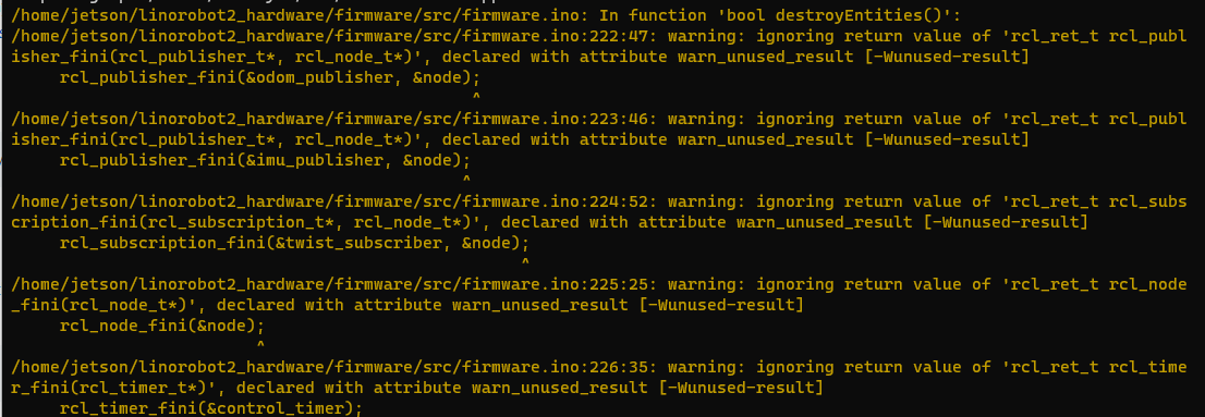 linorobot2_hardware/firmware, function destroyEntities() error. · Issue #14 · linorobot ...