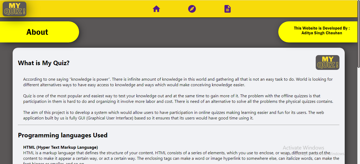 GitHub - Aditya-0-0-7/My-Quiz: A web based quiz application