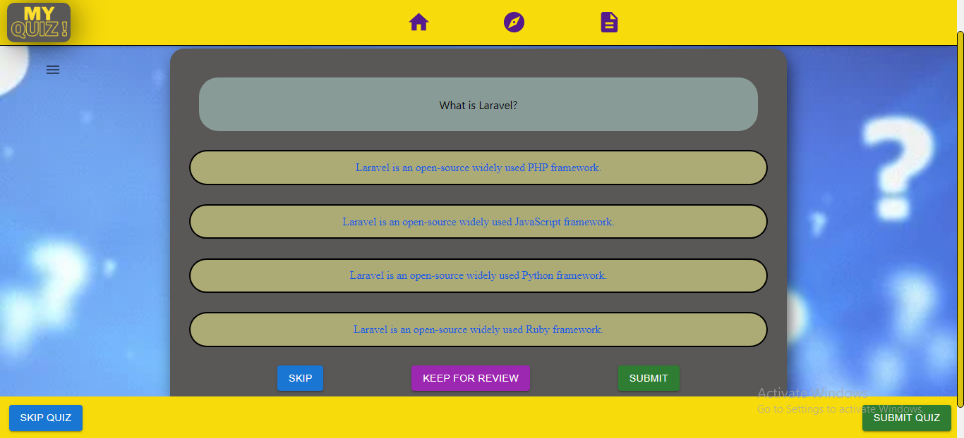 GitHub - Aditya-0-0-7/My-Quiz: A web based quiz application