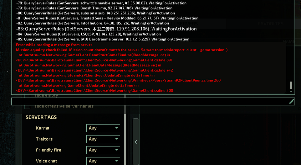 [Faction] Tormsdale Report separatist quest caused a disconnect and produced three different ...