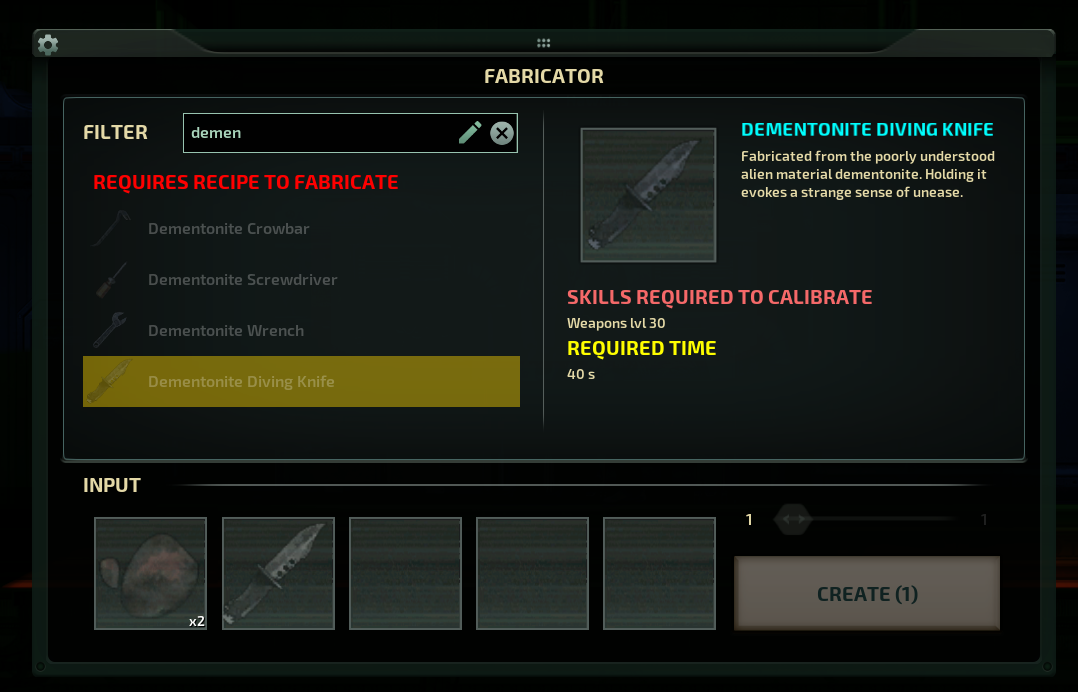 Dementonite Tool recipes still show up in the fabricator · Issue #11139 · FakeFishGames ...