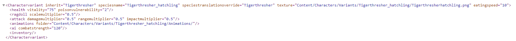 Thermal Goggles don't register a signature with Tiger Thresher Hatchlings · Issue #11420 ...