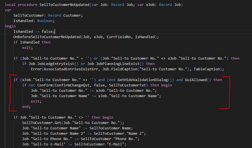 Remove internal access property from procedures in Table 167 Job ...