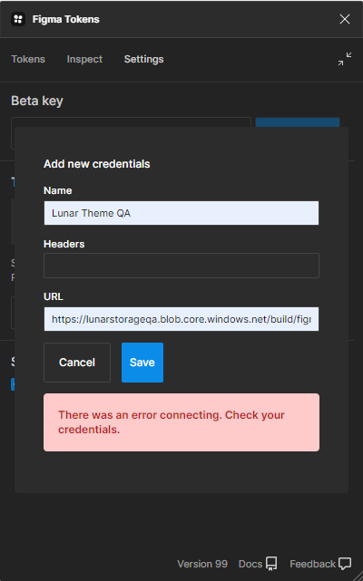URL Sync not Saving Connection with Valid Response · Issue #716 · tokens-studio/figma-plugin ...