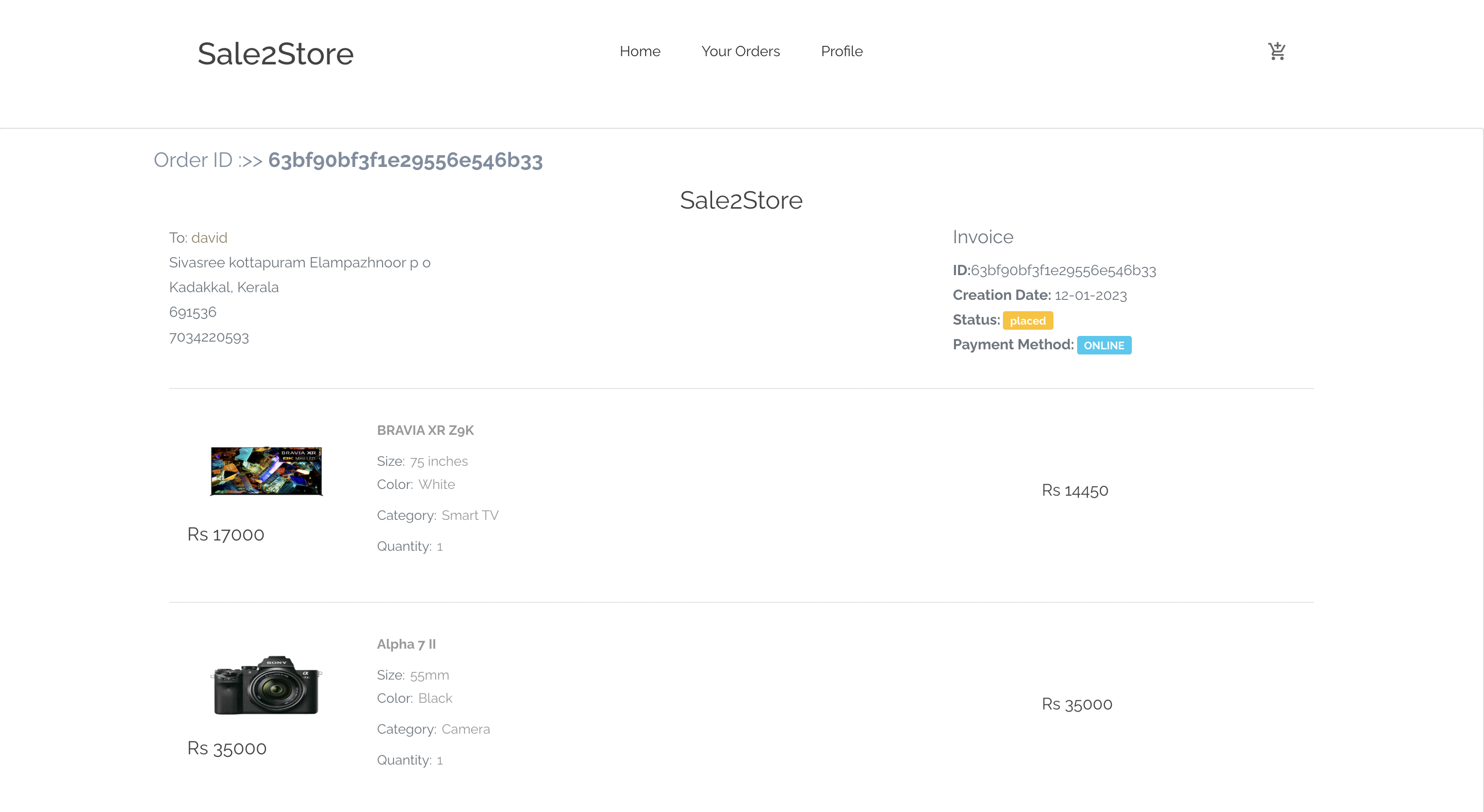 GitHub - SangeethMRaj/sale2store
