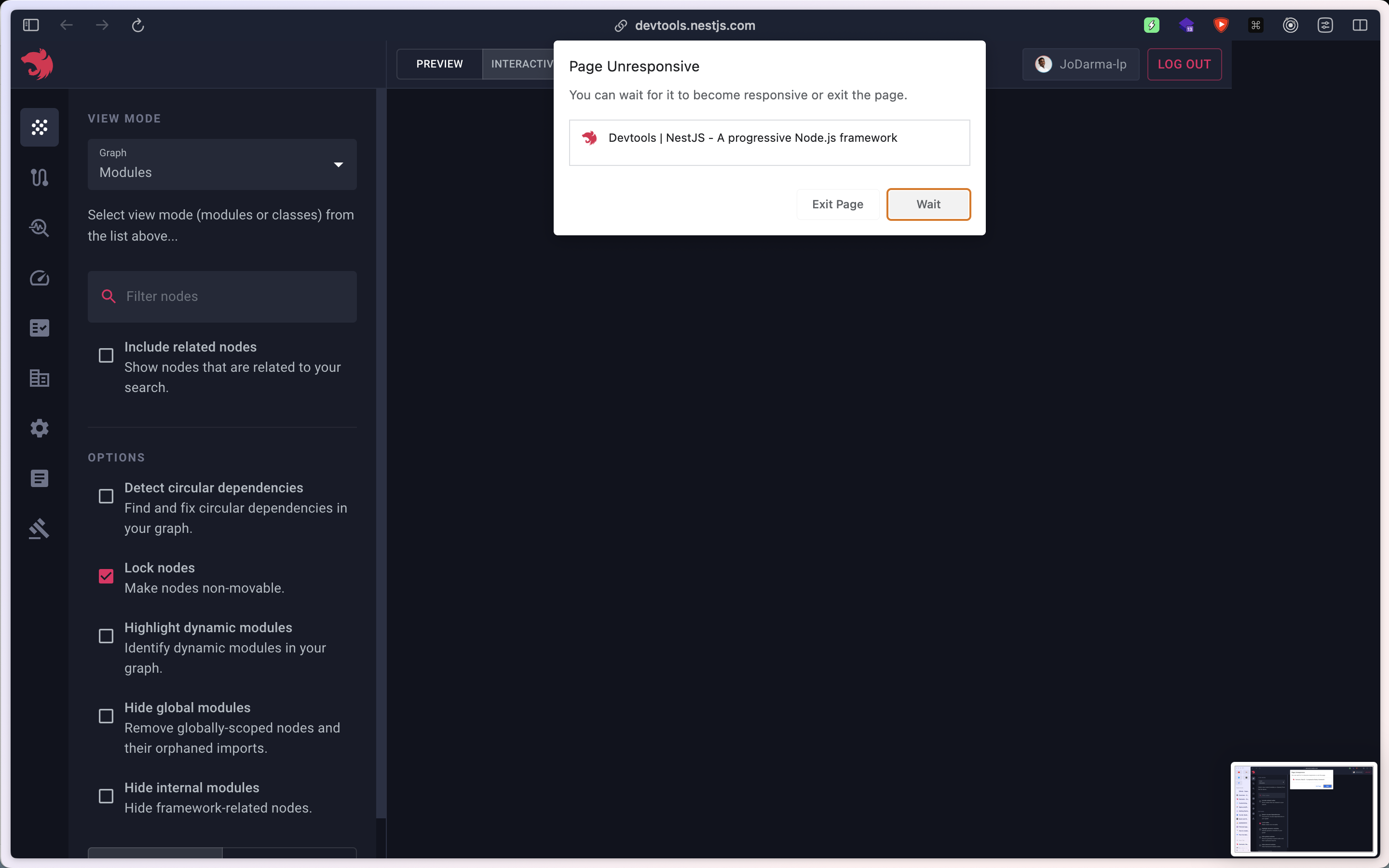 NestJS DevTools crash · Issue #12718 · nestjs/nest · GitHub