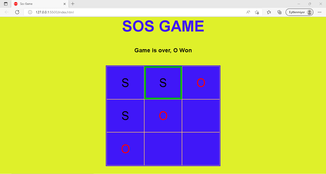 GitHub - nurcanNT/Sos_Game: SOS Game