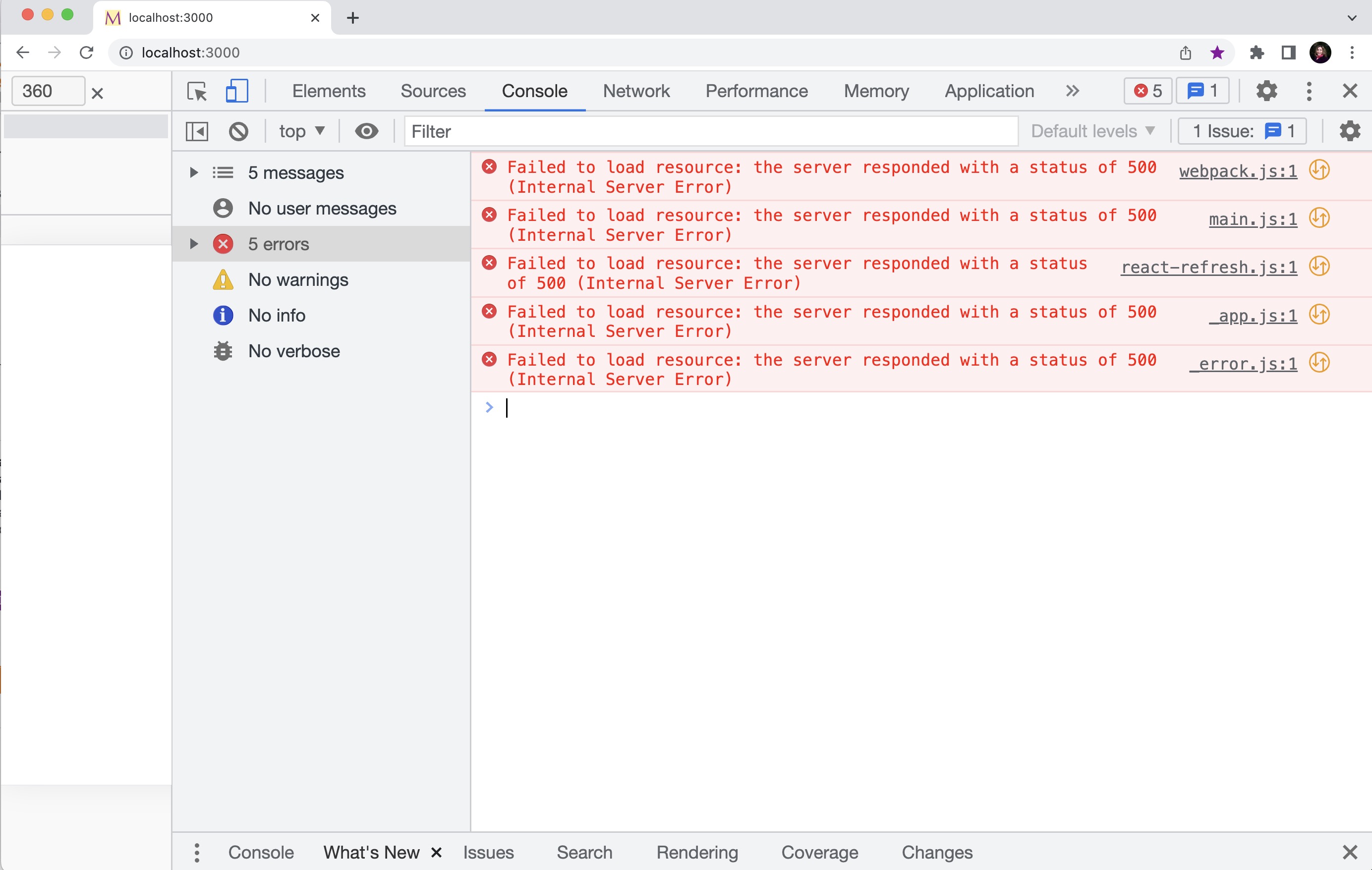 Failed to load resource: the server responded with a status of 500 (Internal Error) · Issue #578 ...