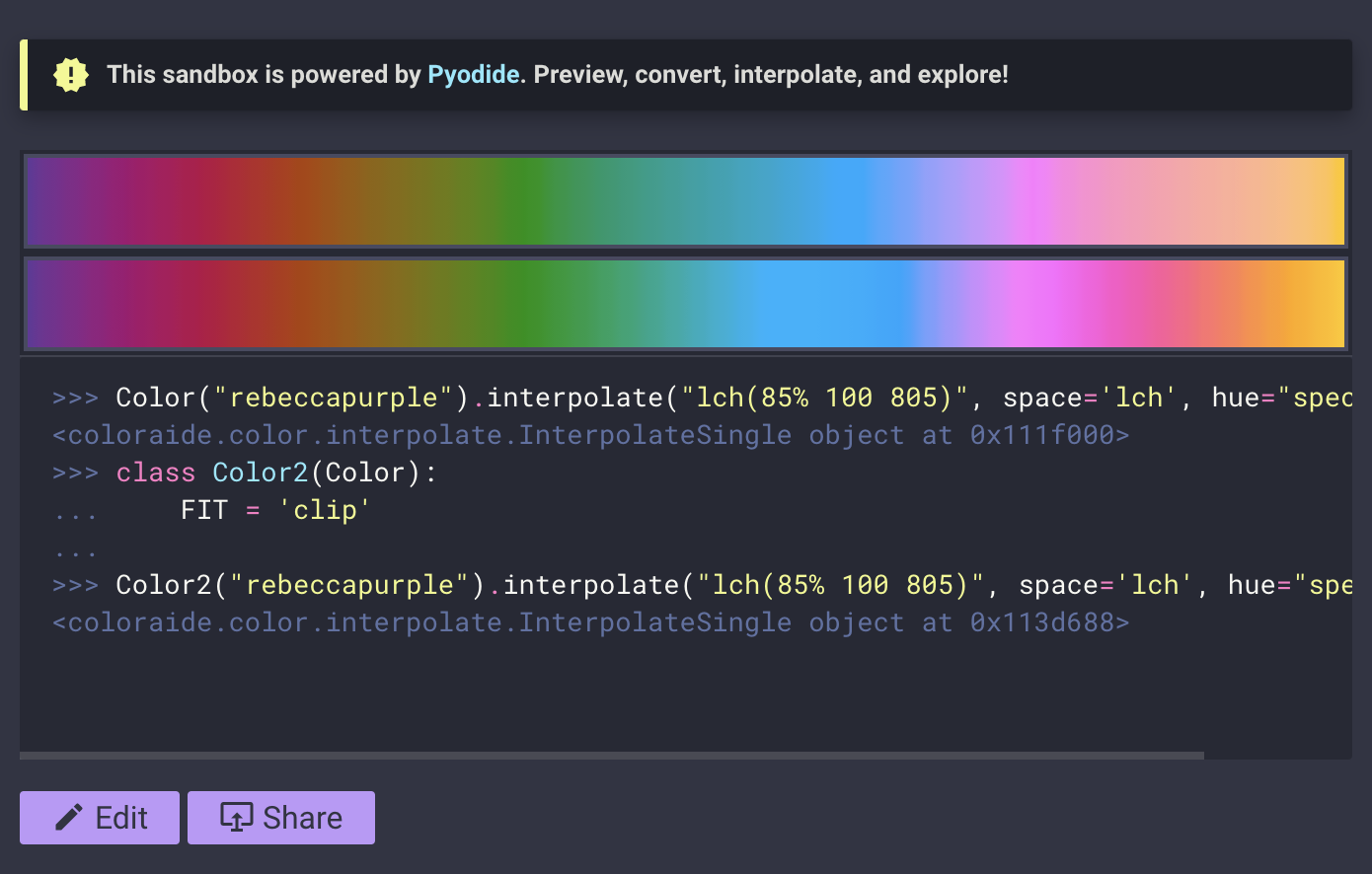 Maybe gamut mapping is not the best default? · Issue #49 · facelessuser/coloraide · GitHub
