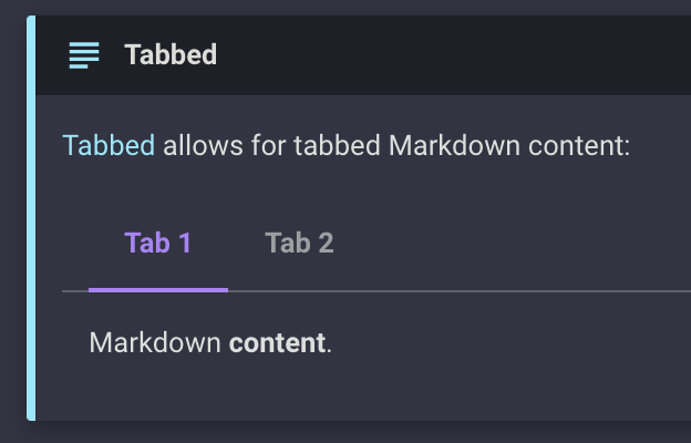 Draft: Revise HTML for Tabbed extension · Issue #1415 · facelessuser/pymdown-extensions · GitHub