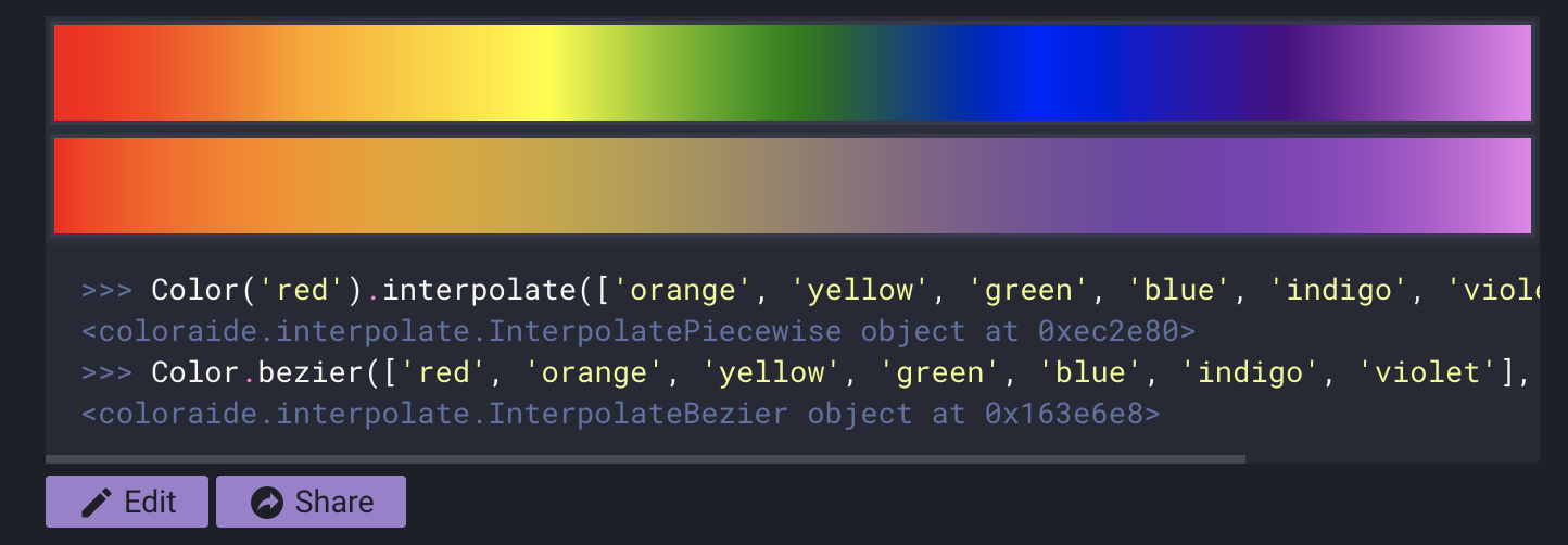 Bezier interpolation · Issue #191 · facelessuser/coloraide · GitHub