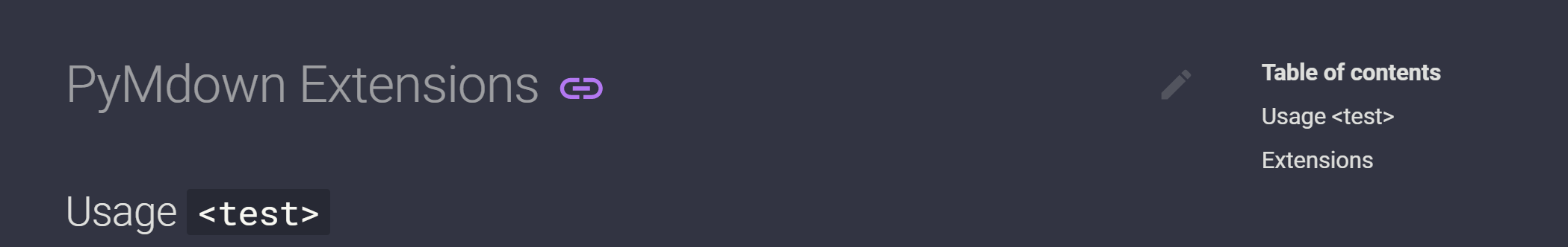 Less/greater than signs in headings appear as in TOC · Issue #931 · Python-Markdown/markdown ...