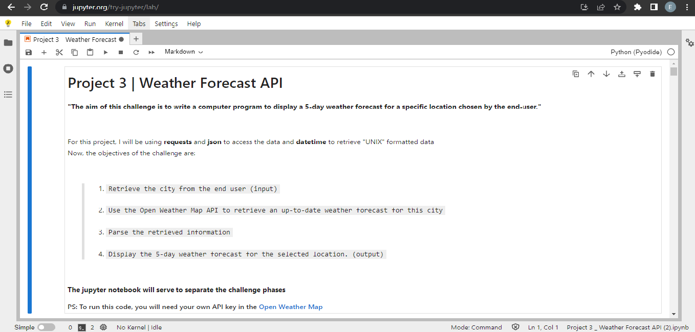 GitHub - EliveltonSilvaCordeiro/Weather-Forecast-API: 3° Back-End ...