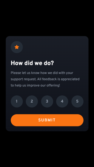 GitHub - EliveltonSilvaCordeiro/Interactive-Rating-Component: 5° Front-End Project > A rating ...