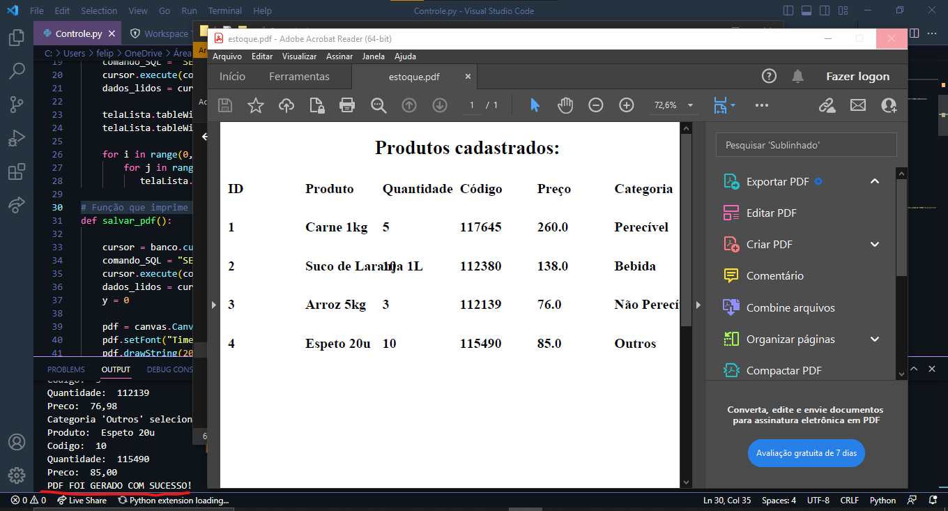GitHub - felmdx/Controle_de_Estoque: Controle de estoque para comércio ...