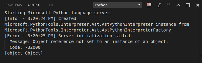 Language server error: Object reference not set to an instance of an object · Issue #2373 ...