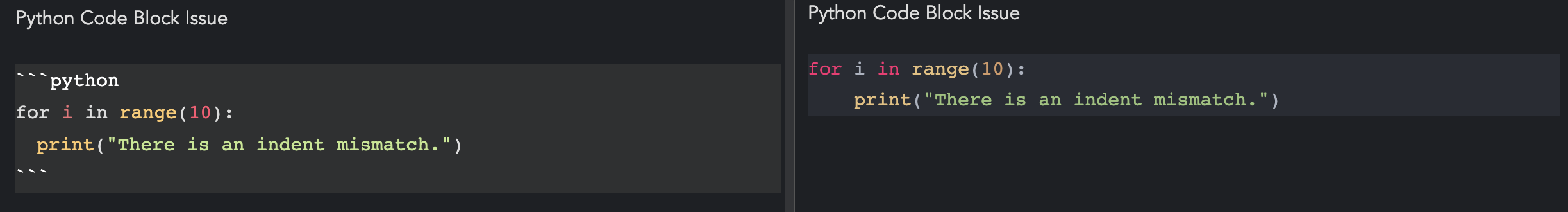 Indent Size Mismatch in Python Code Blocks · Issue #6528 · laurent22/joplin · GitHub