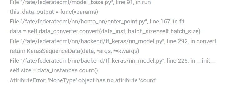 我在使用homo_nn自定义模型训练mnist时，出现这个了错误，‘NoneType' object has no attribute 'count' · Issue #4031 ...