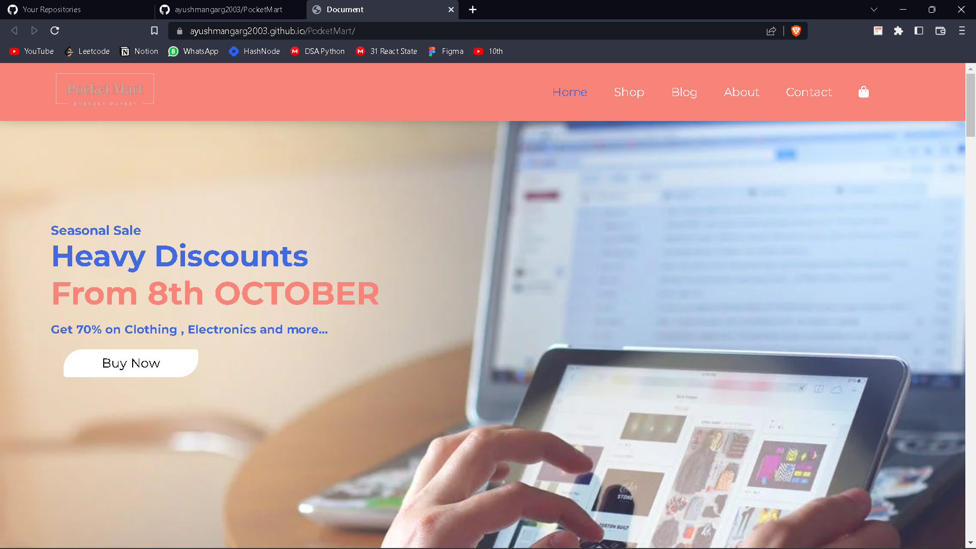 GitHub - ayushmangarg2003/PocketMart