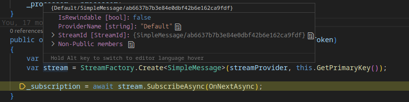 Custom Stream Provider: OnNext not firing. · Issue #8532 · dotnet/orleans · GitHub