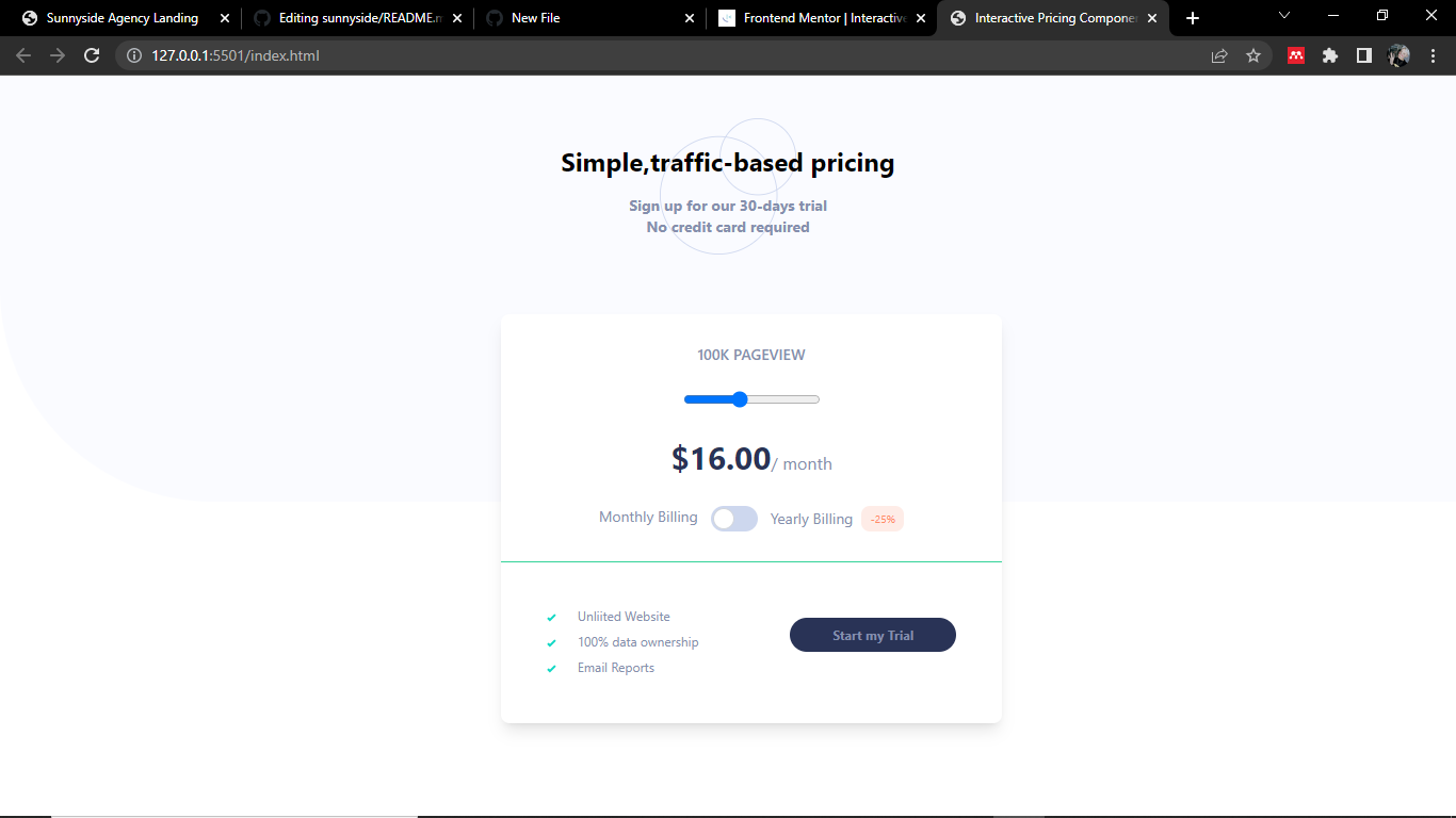 GitHub - Orezioghene/Interactive_pricing_component: Interactive Pricing Component Landing Page