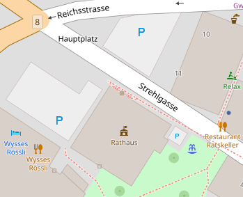Parking is a way/polygon, but schema only display as a point icon ...