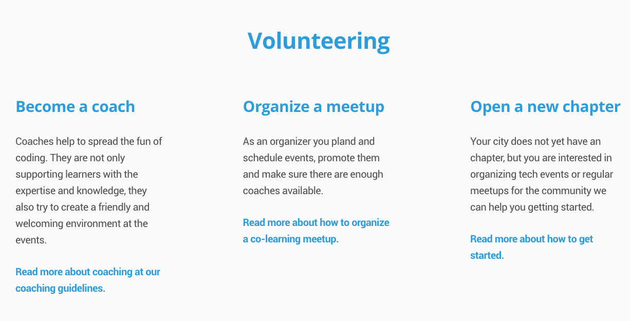 Design Update: Contribute page · Issue #75 · OpenTechSchool/websitenext · GitHub