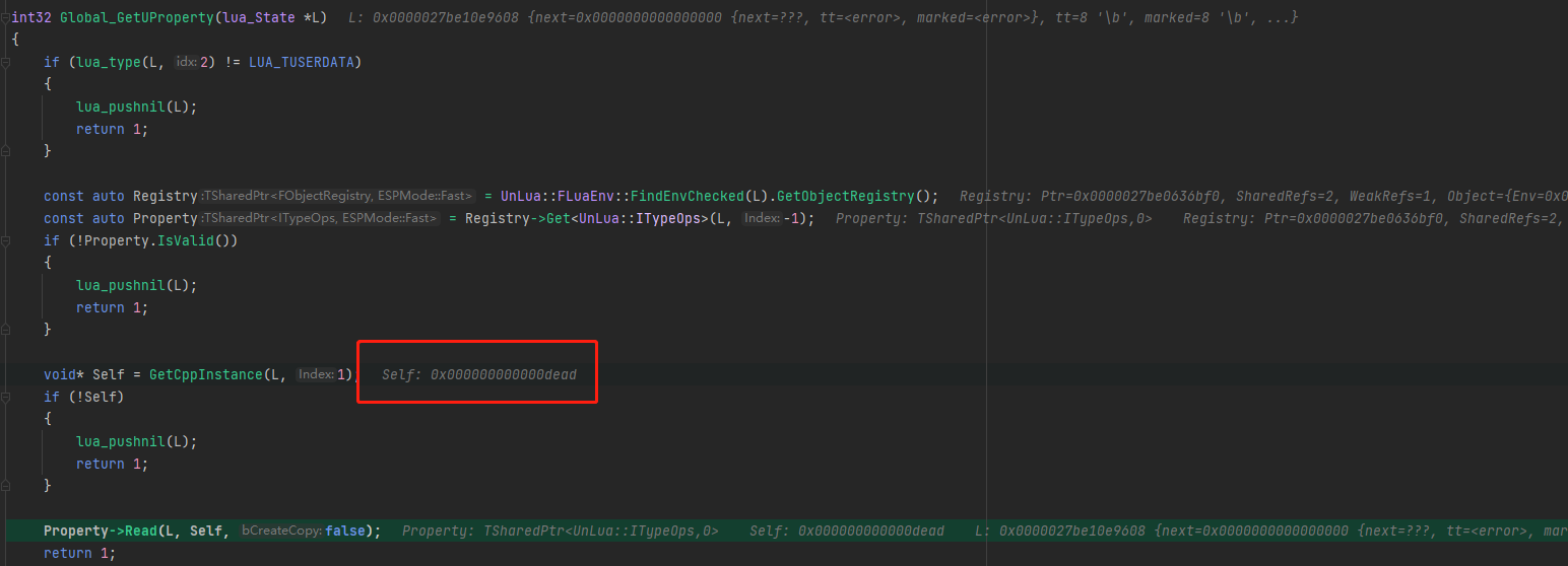 0x000000000000dead是一个特殊的指针么.(崩溃的时候遇到的) · Issue #482 · Tencent/UnLua · GitHub