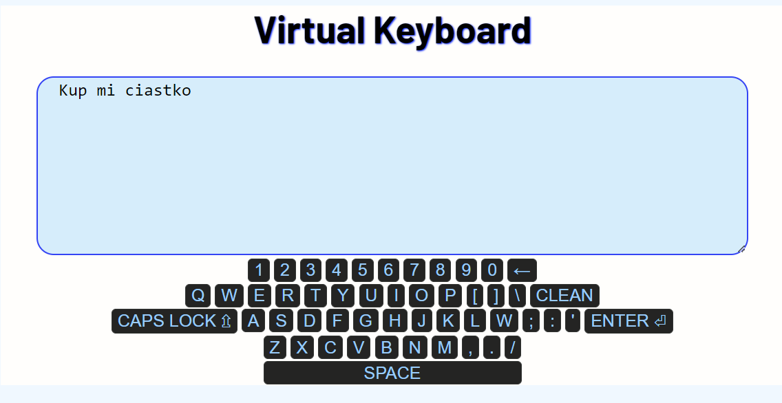 GitHub - bar-85/Virtual-Keyboard: Virtual Keyboard