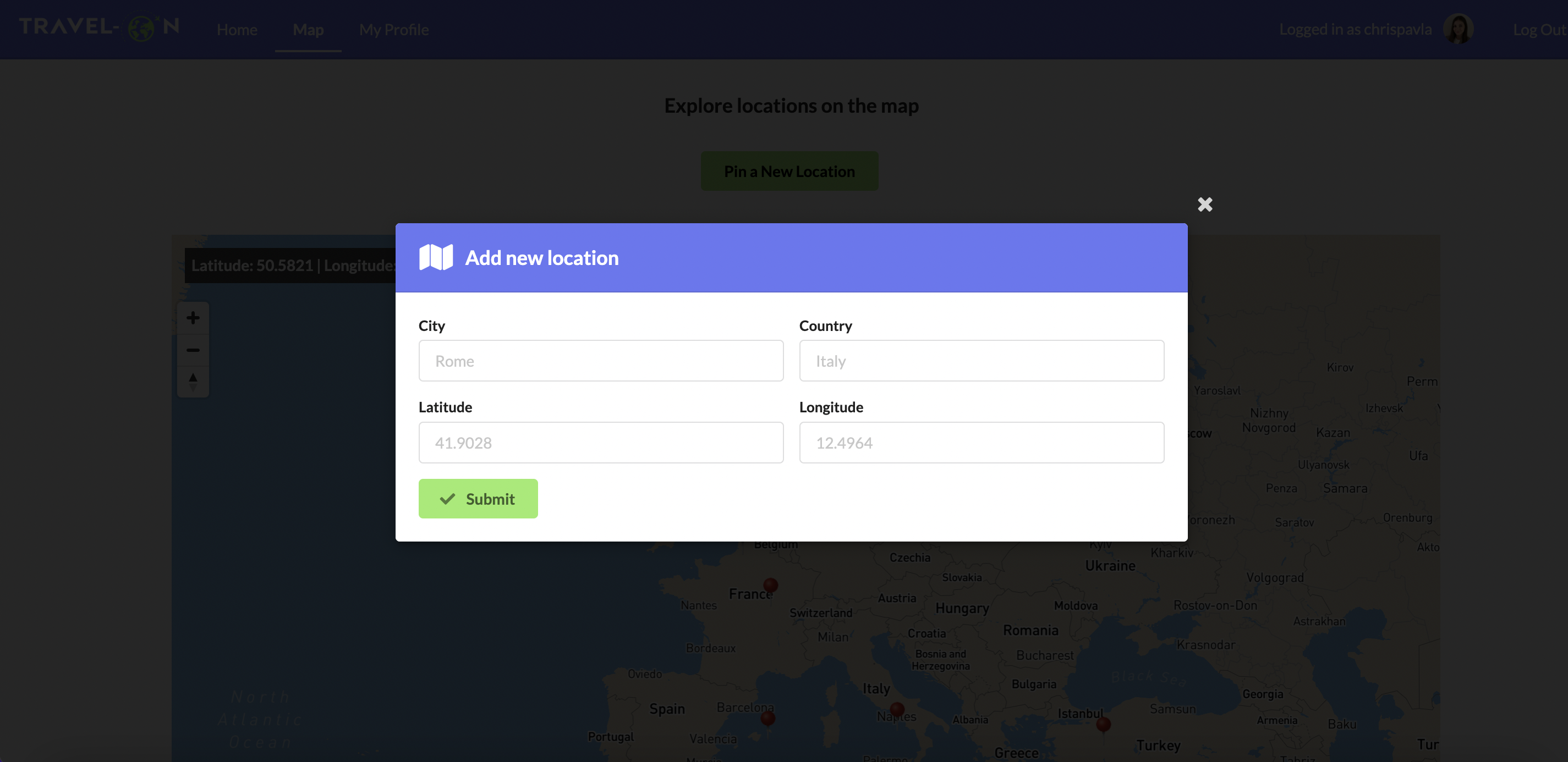 GitHub - chrispavla/travel-on