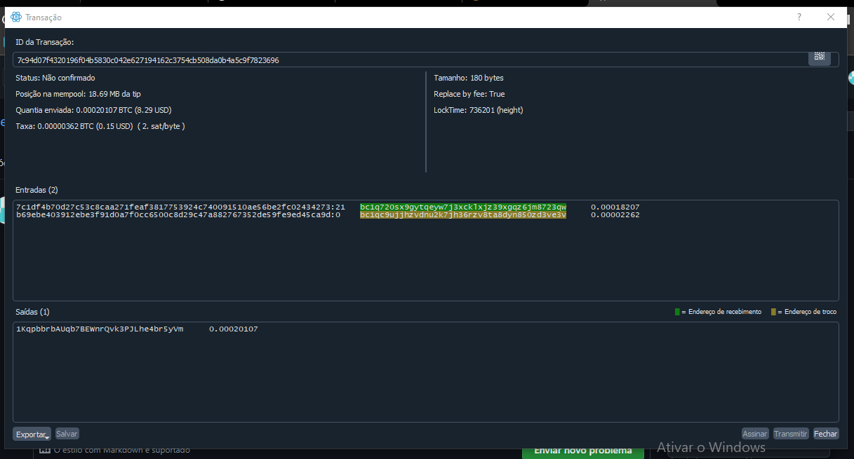 MEU ENVIO DE BTC AINDA NÃO FOI CONFIRMADO · Issue #7814 · spesmilo/electrum · GitHub
