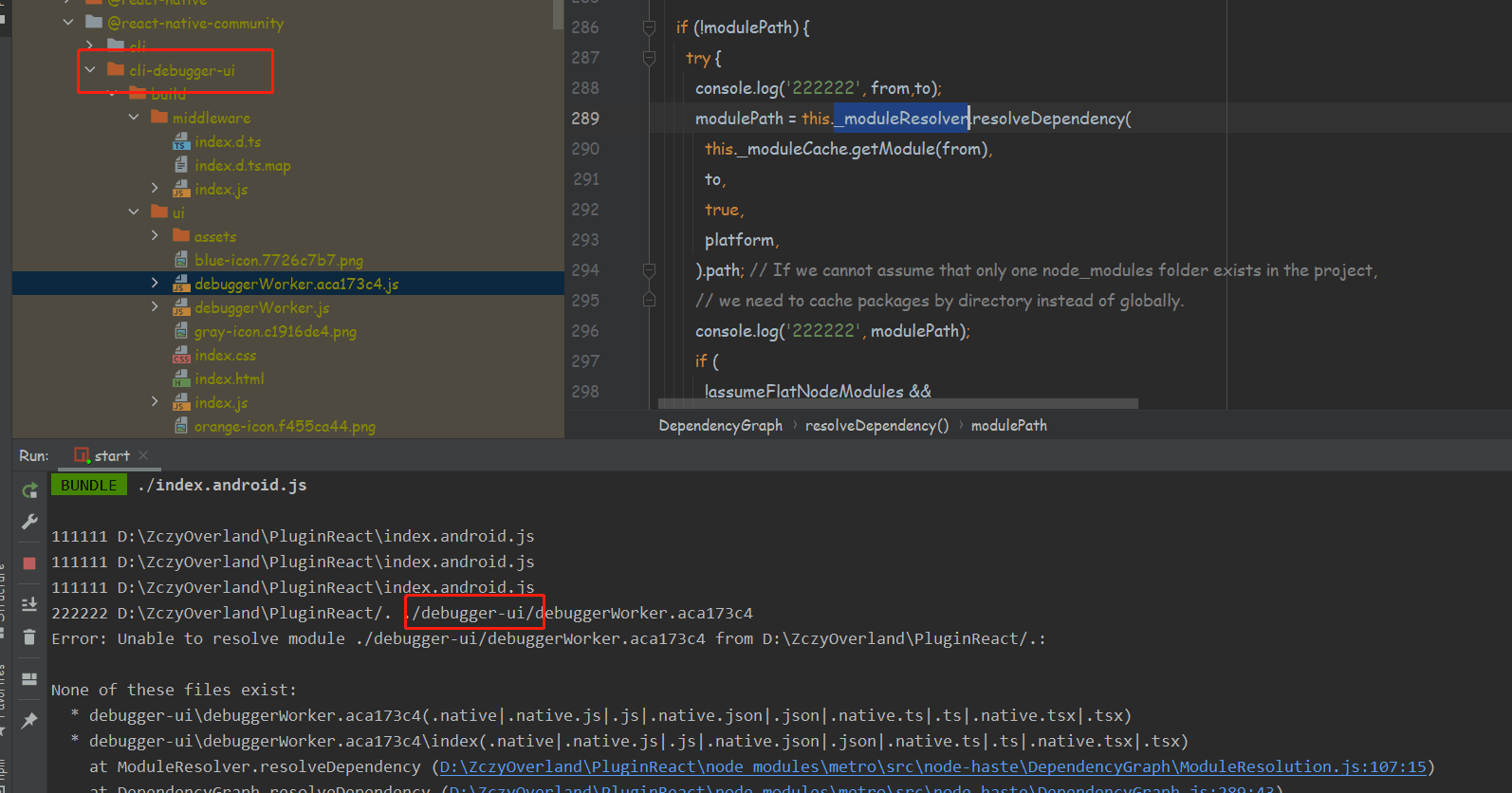 Unable to resolve module ./debugger-ui/debuggerWorker.aca173c4.js · Issue #731 · facebook/metro ...