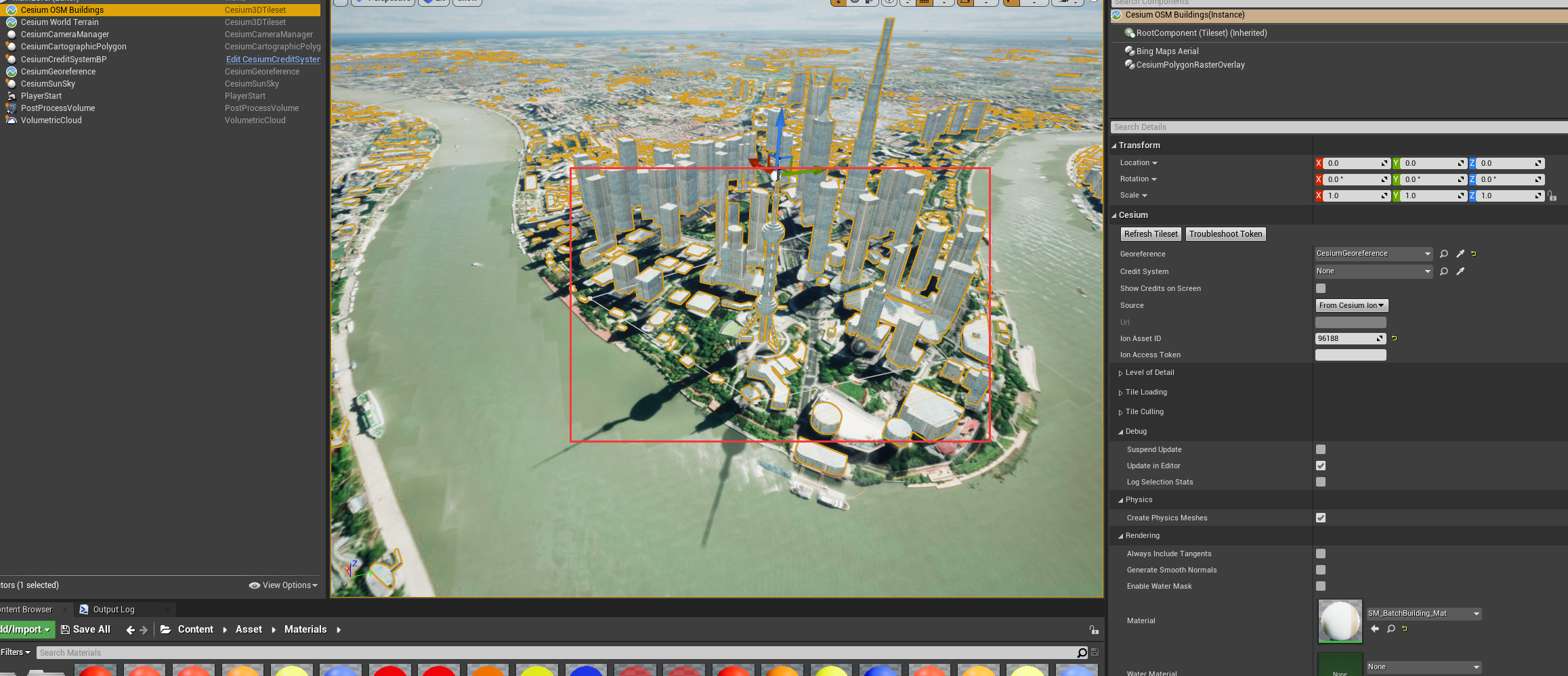 If osm has a material, then Cartographic Polygon is invalid · Issue ...