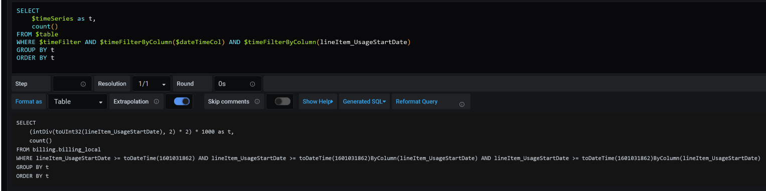 combine $timeFilterByColumn and $dateTimeCol doesn't work · Issue #294 · Altinity/clickhouse ...