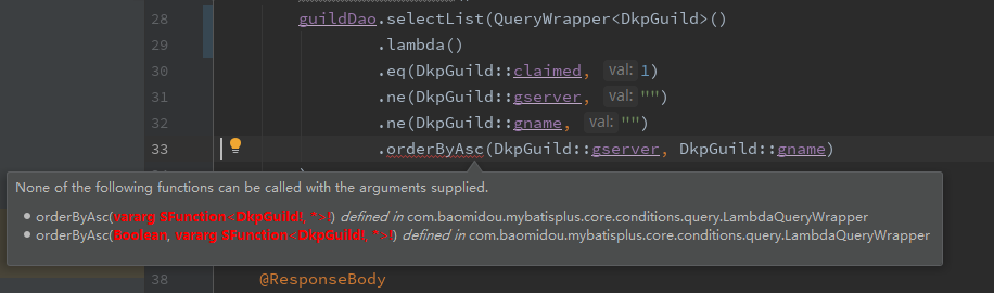 kotlin 的Children orderByAsc(R... columns) 突然不会写了 · Issue #1332 · baomidou/mybatis-plus · GitHub