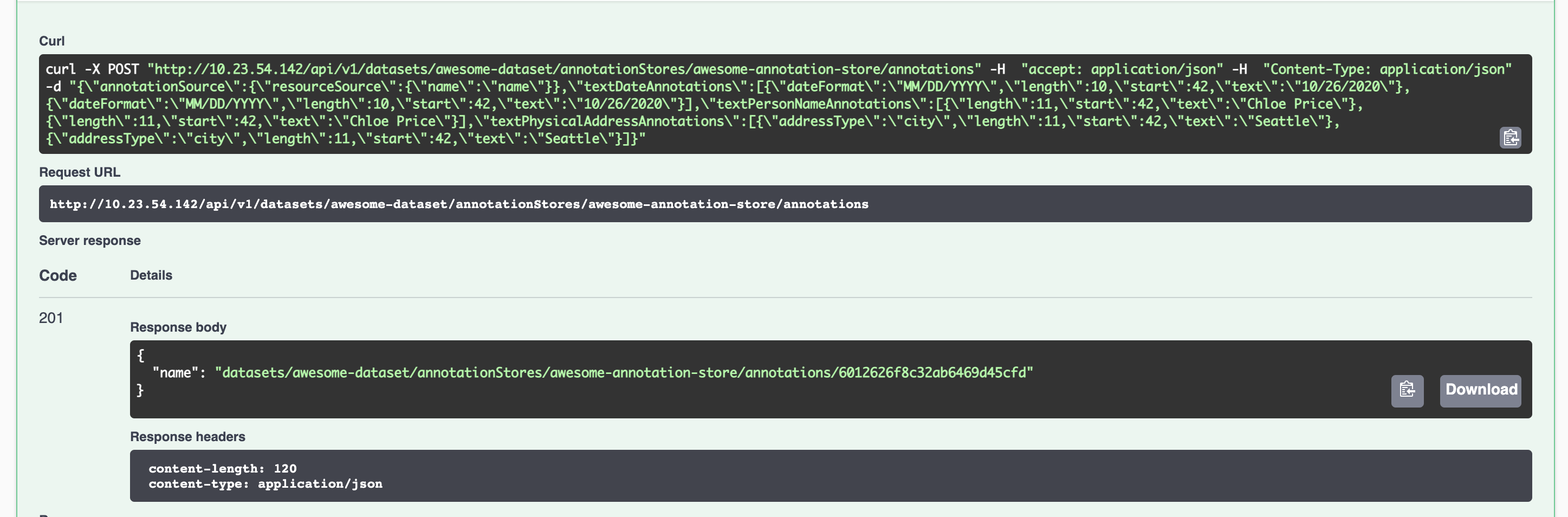 Can create an annotation even if the dataset or annotationStore doesn't exist · Issue #135 ...